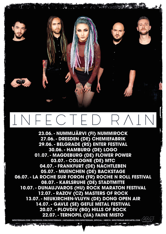Infected Rain + guests at Backstage Club in Munich - APES METAL